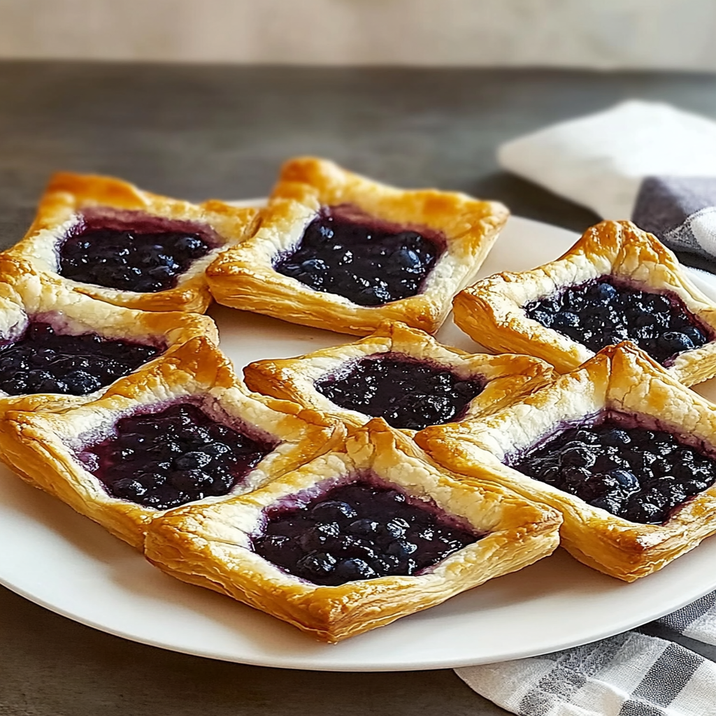 Blueberry Cream Cheese Puff Pastry