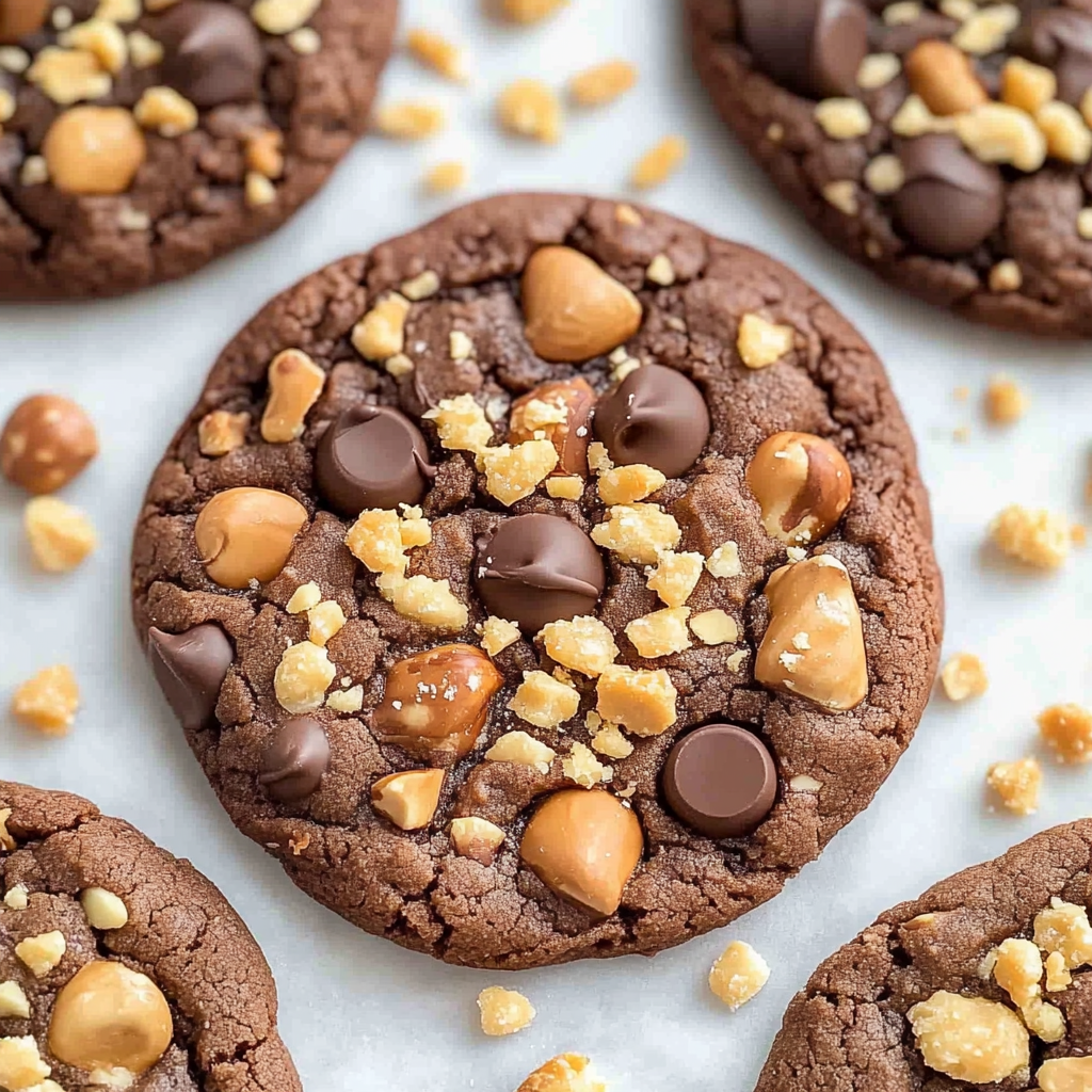 Chocolate Hazelnut Crunch Cookies