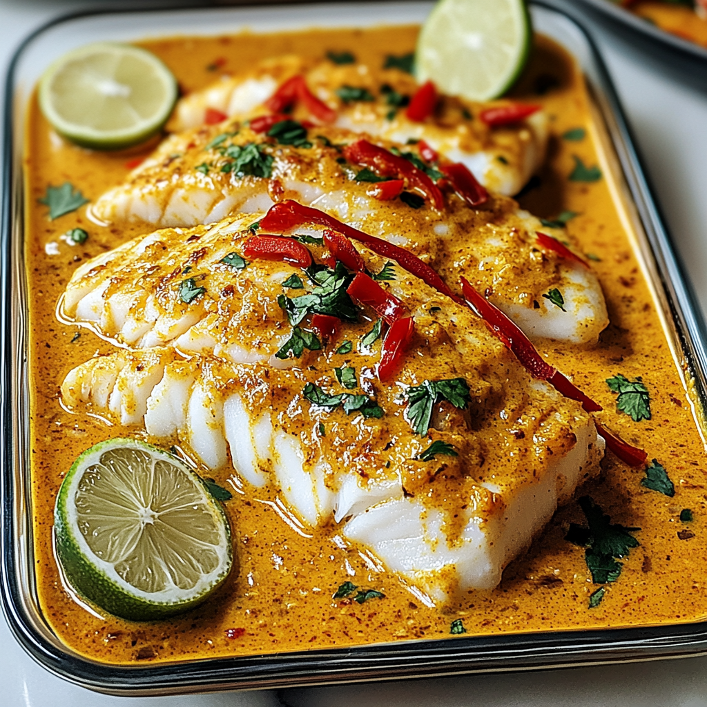 Coconut Curry Baked Cod