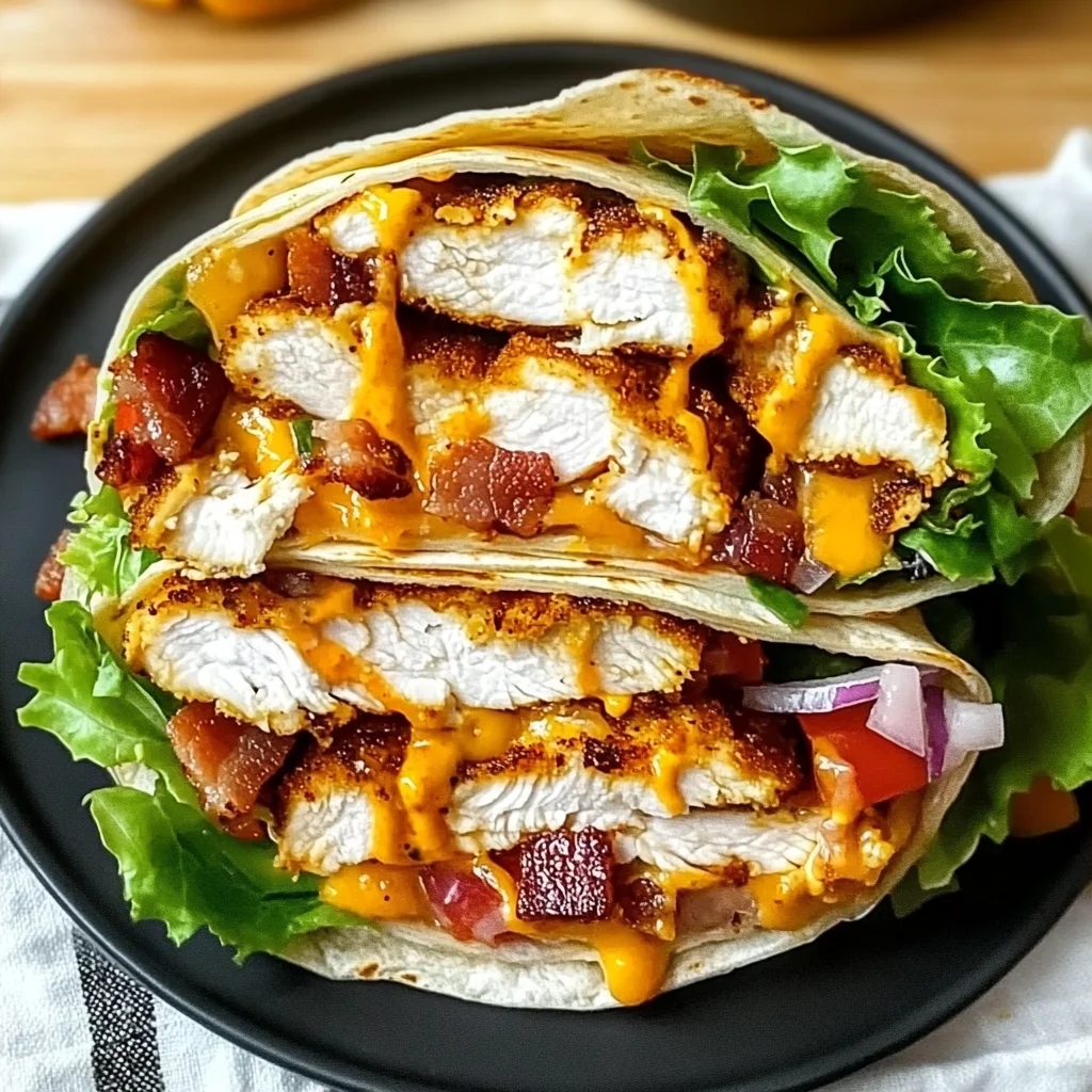 Crispy Chicken Bacon Ranch Wrap
