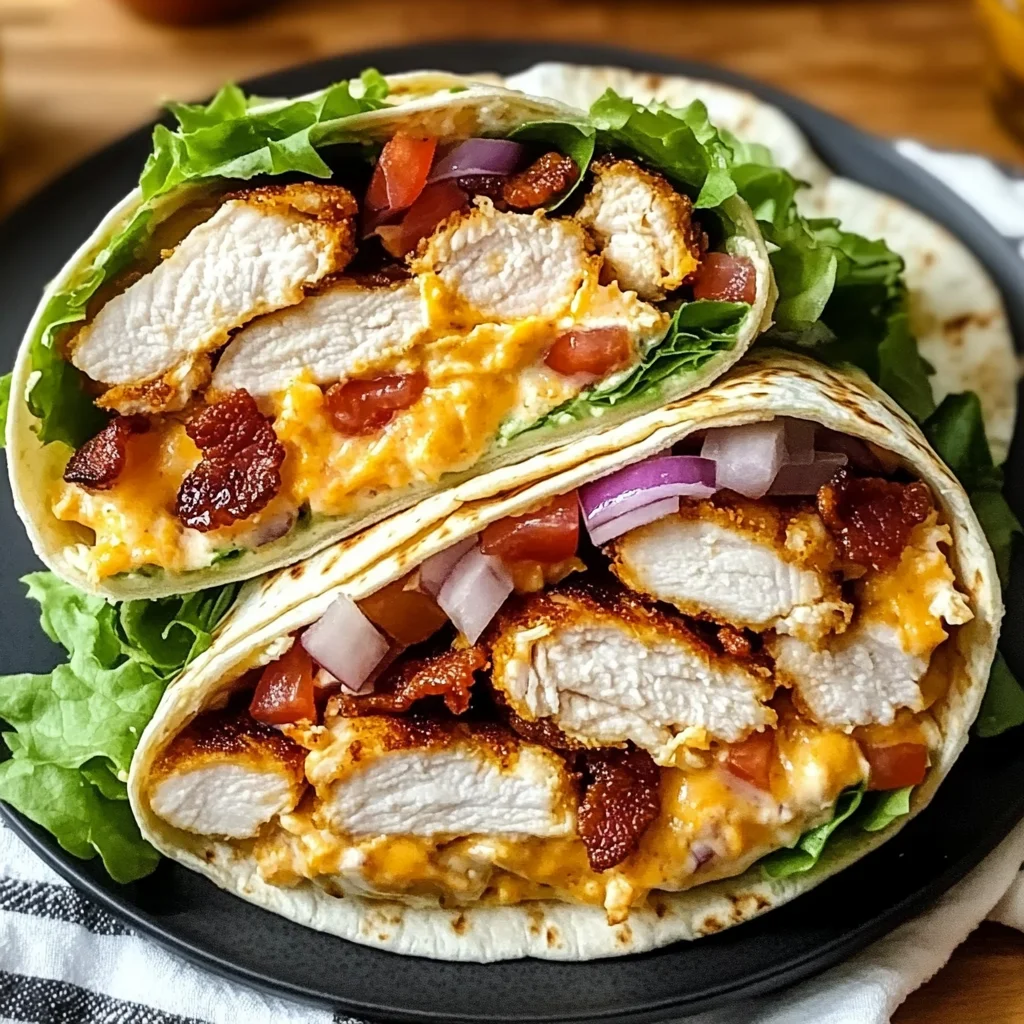 Crispy Chicken Bacon Ranch Wrap