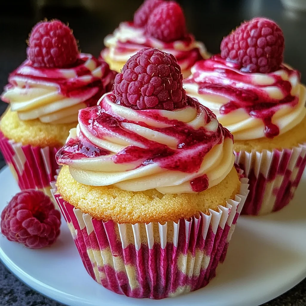 Heavenly Raspberry Cheesecake Cupcakes