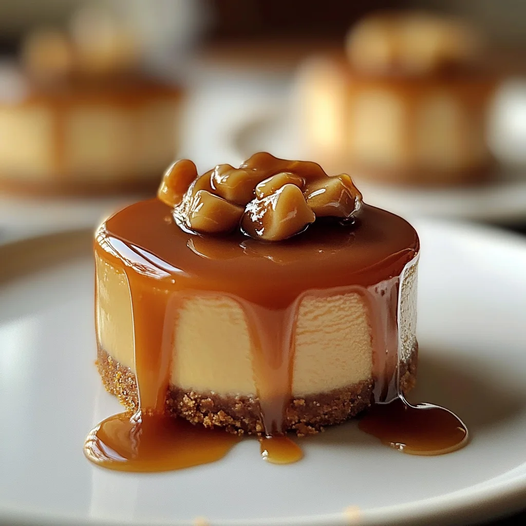 Irresistible Mini Caramel Cheesecakes