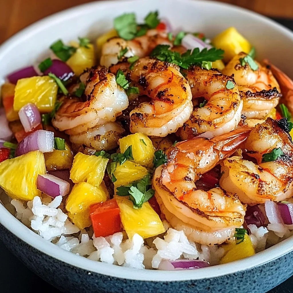 Shrimp & Rice Bowl with Pineapple Salsa: An Incredible 7-Step Recipe