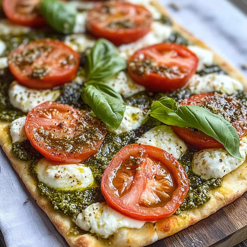 Pesto Flatbread Pizza