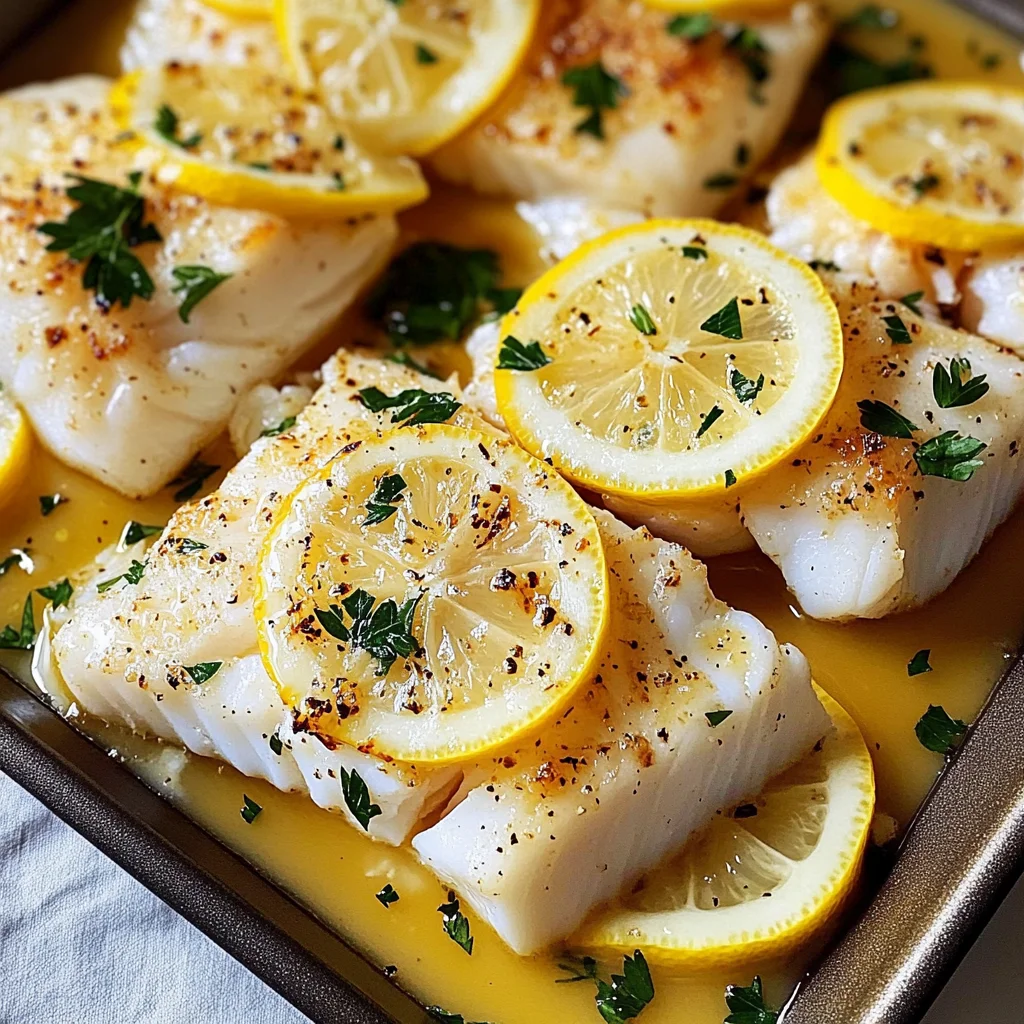 Garlic Butter Baked Cod