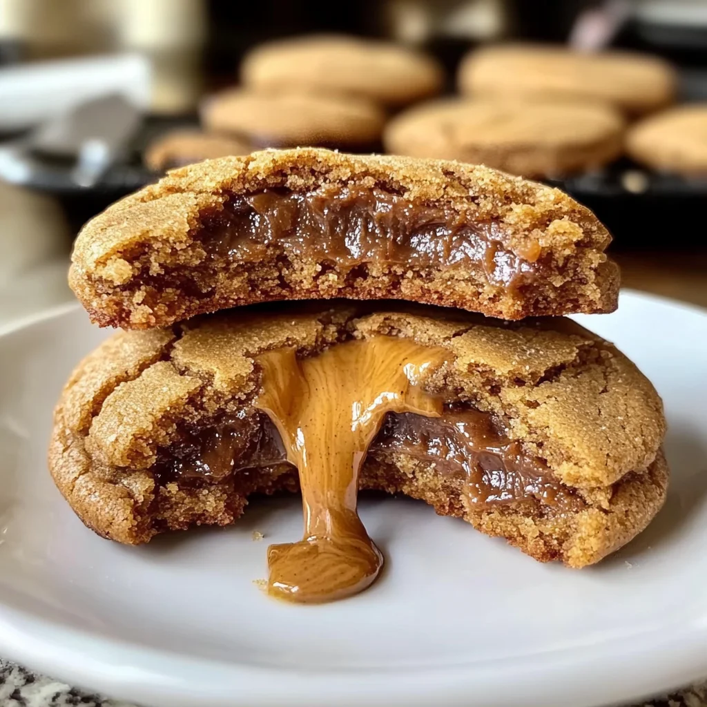 Stuffed Biscoff Butter Lava Cookies